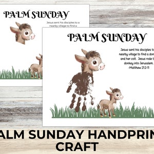 Palm Sunday Handprint Craft, Easter Sunday School Handprint Art for ...