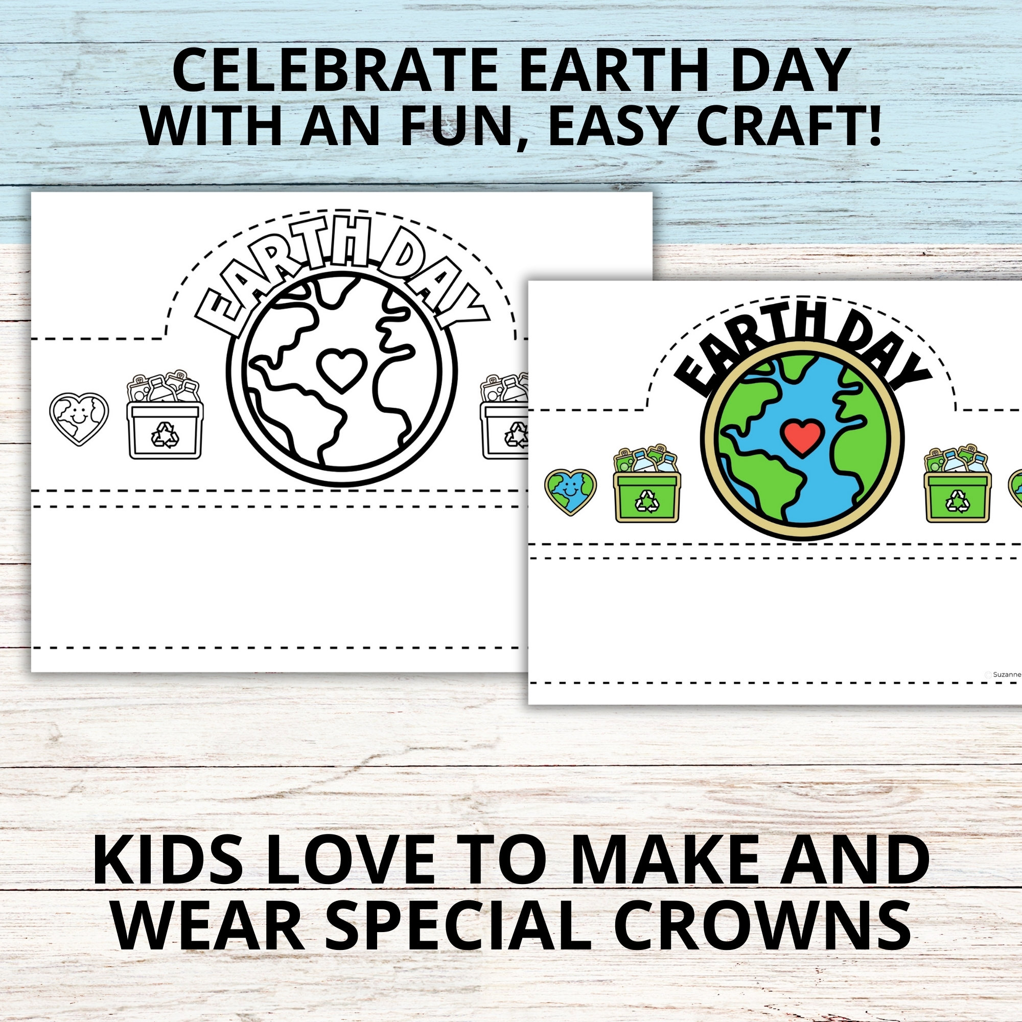 Earth Day Crown Craft Activity, Celebrate Earth Day Craft Crown for ...