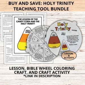 Holy Trinity Bible Lesson for Kids, Candy Corn Printable Sunday School ...