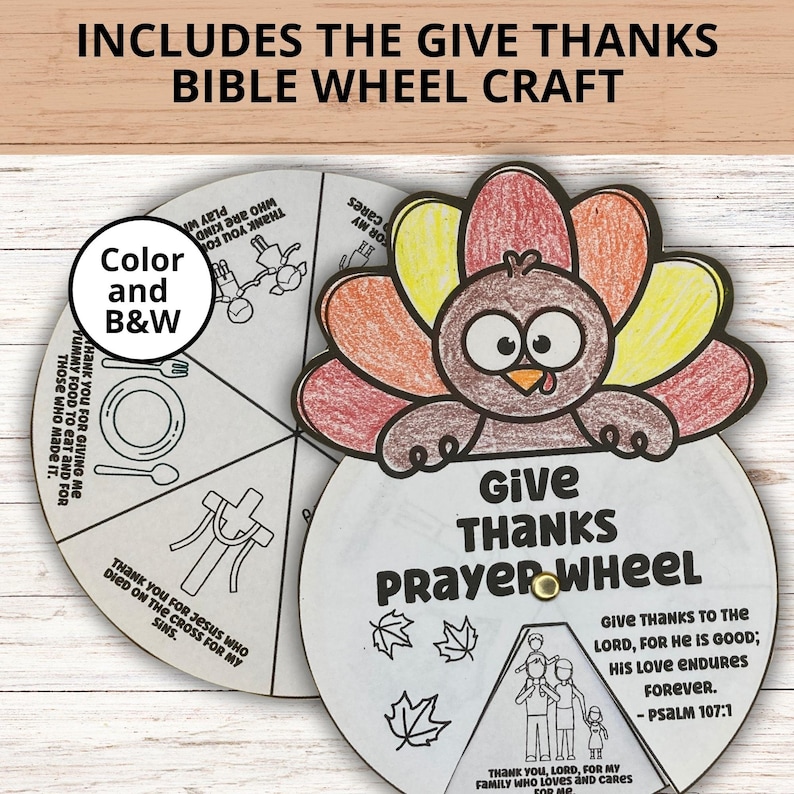 Give Thanks Thanksgiving Sunday School Lesson for Kids Bundle, Thankful ...