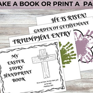 Holy Week Handprint Craft Activity, Easter Sunday School Toddler ...