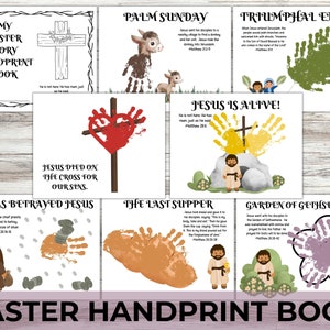 Holy Week Handprint Craft Activity, Easter Sunday School Toddler ...