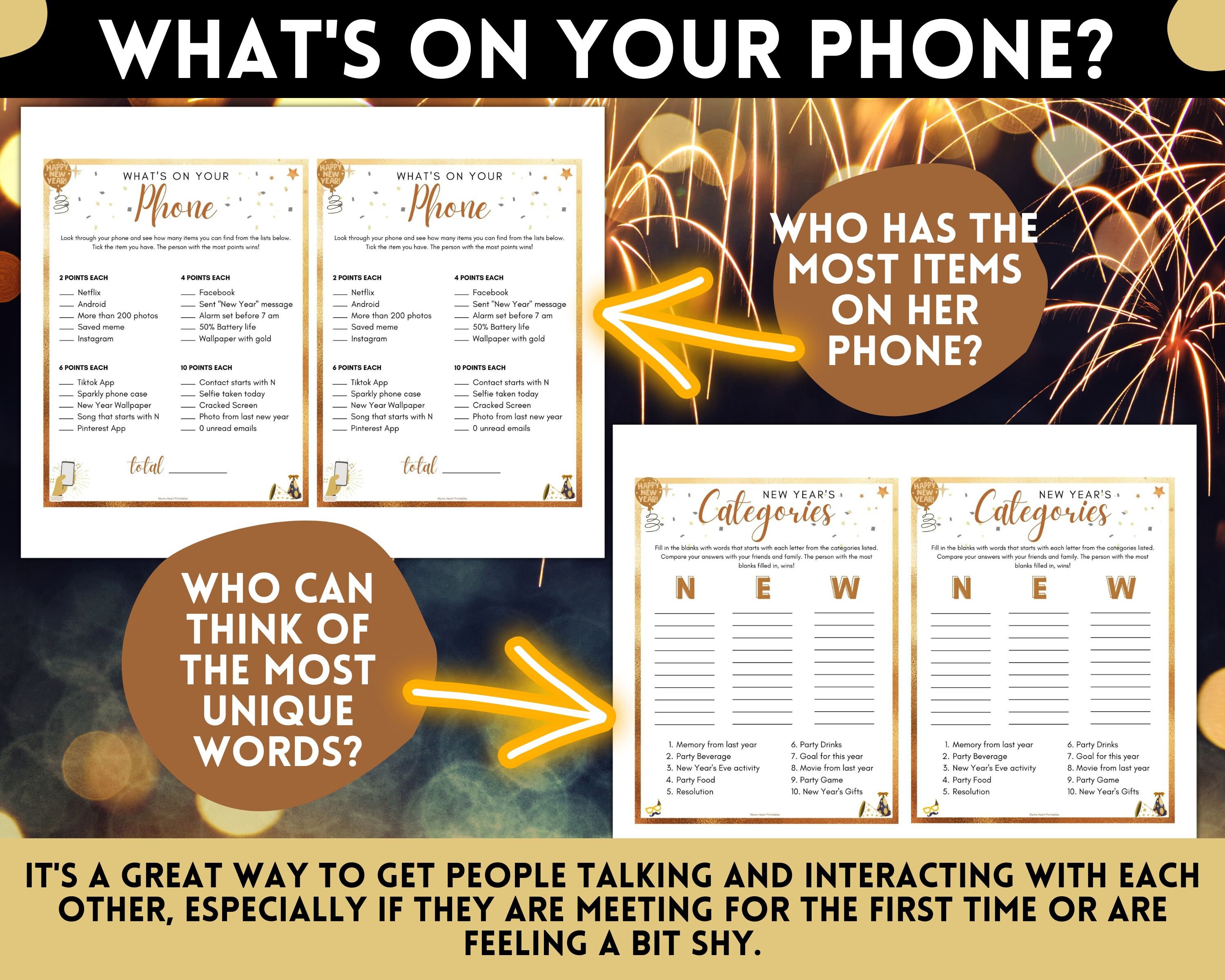 Printable New Years Eve Games, New Years Eve Games for Kids and Adults ...