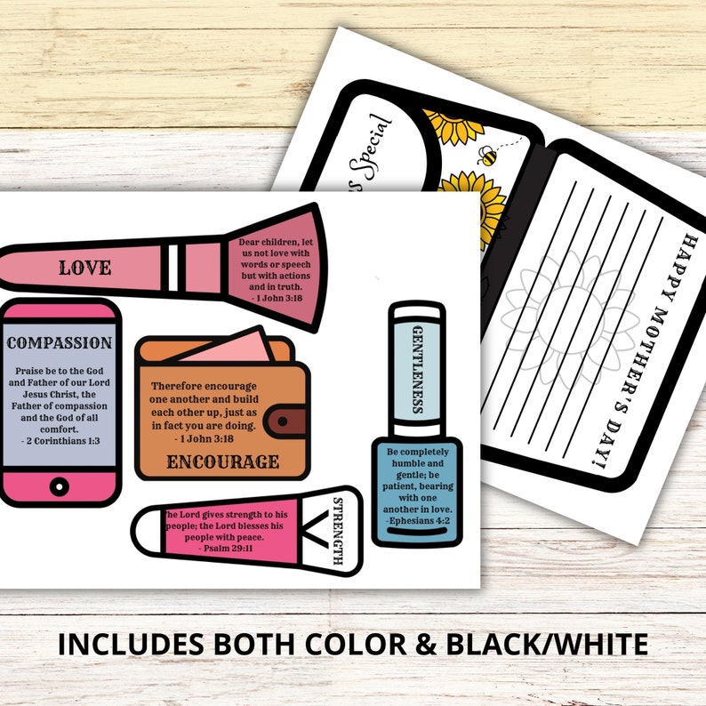 Mothers Day Bible Purse Craft for Sunday School, God Made Moms Special ...