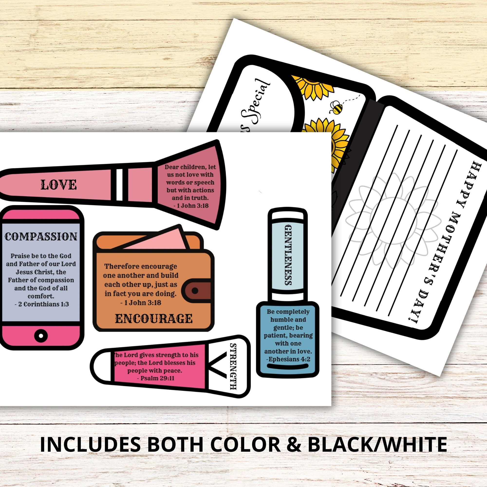 Mothers Day Bible Purse Craft for Sunday School, God Made Moms Special ...