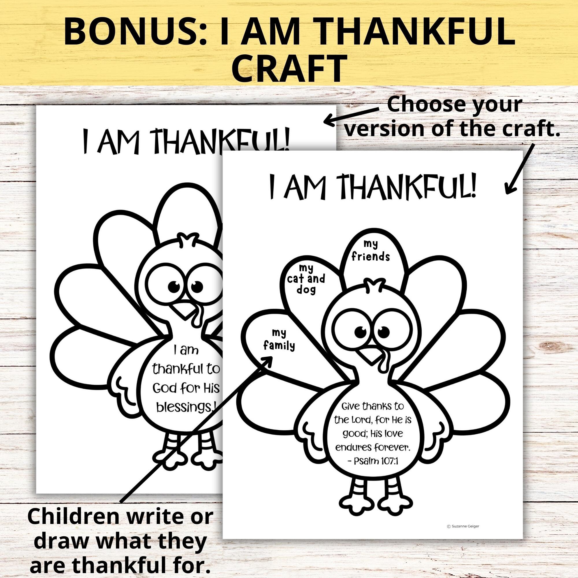 Give Thanks Thanksgiving Bible Lesson and Prayer Wheel for Kids ...