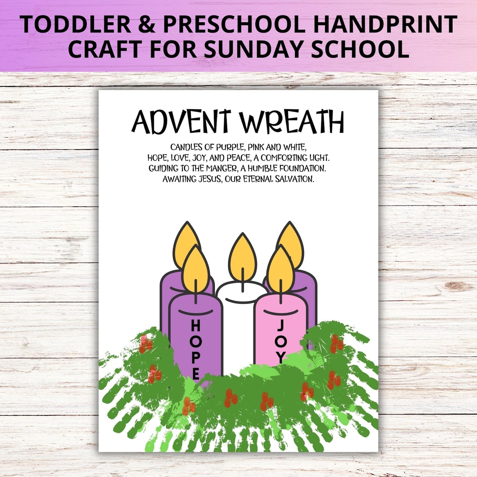 Advent Wreath Bible Lesson and Advent Coloring Bible Wheel Christmas ...