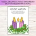 Advent Wreath Bible Lesson and Advent Coloring Bible Wheel Christmas ...