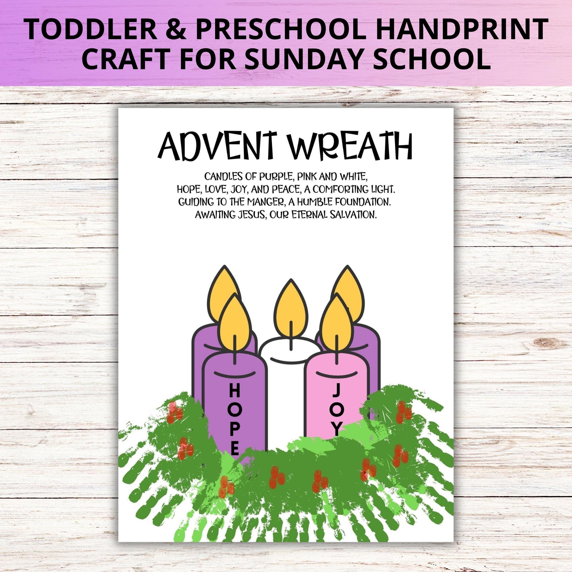 Advent Wreath Bible Lesson and Advent Coloring Bible Wheel Christmas ...