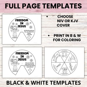 July 4th Bible Wheel Craft Lesson, Freedom in Jesus 4th of July Bible ...