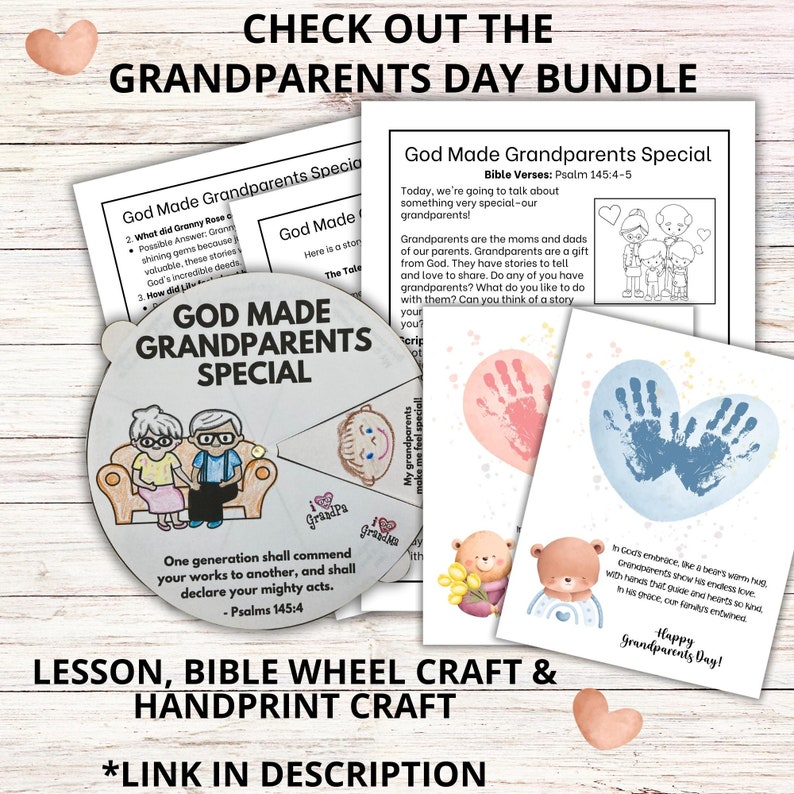 Grandparents Day Sunday School Bible Lesson, Bible Lesson and Printable ...