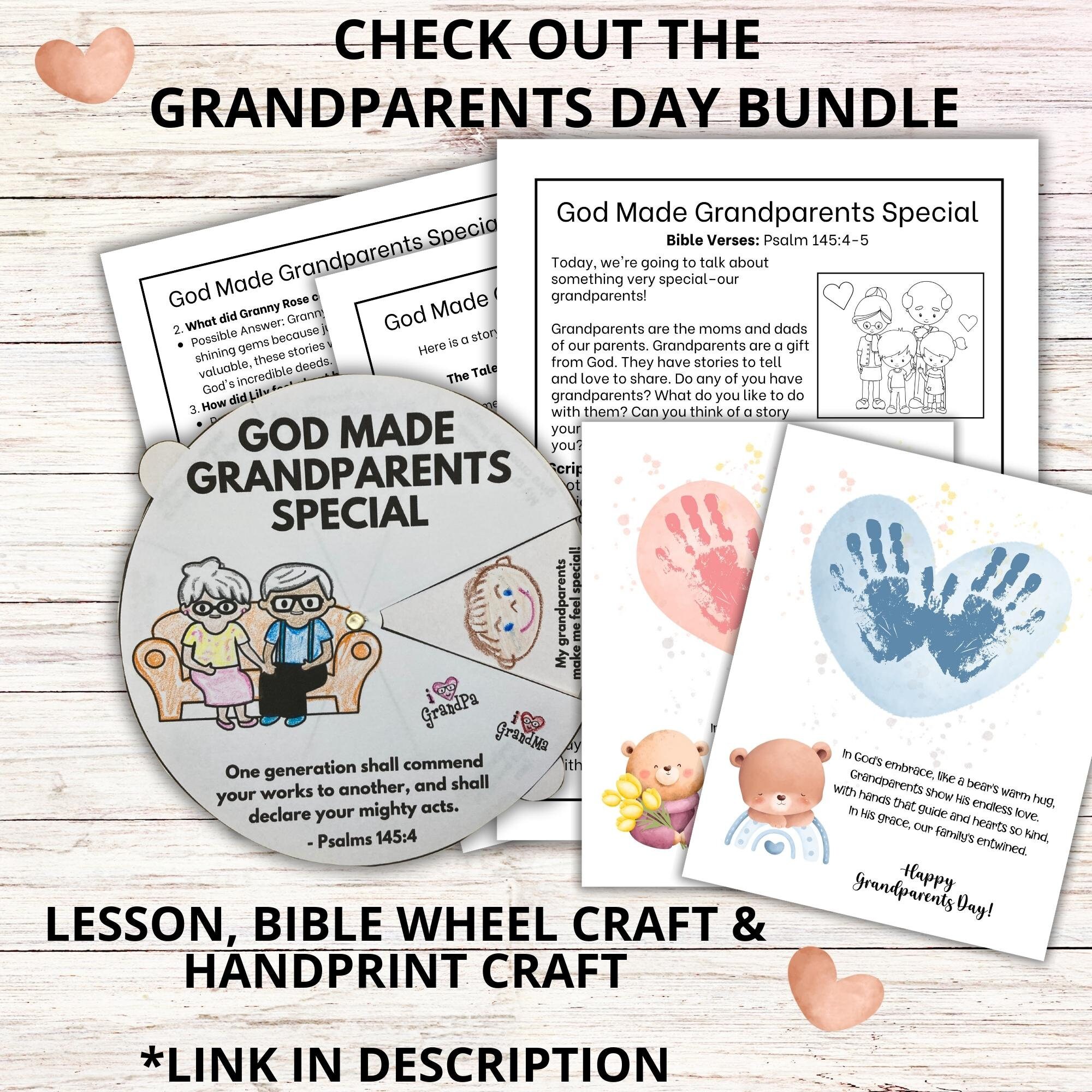 Grandparents Day Sunday School Bible Lesson, Bible Lesson and Printable ...