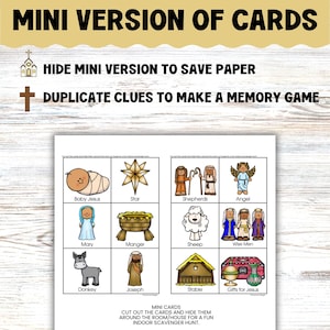 Jesus is Born Christmas Nativity Bible Lesson Church Scavenger Hunt ...