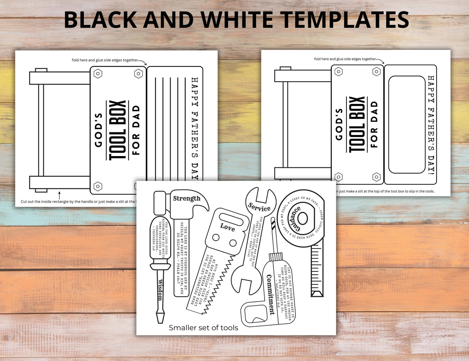 Fathers Day Bible Craft, Sunday School Bible Printable Activity ...
