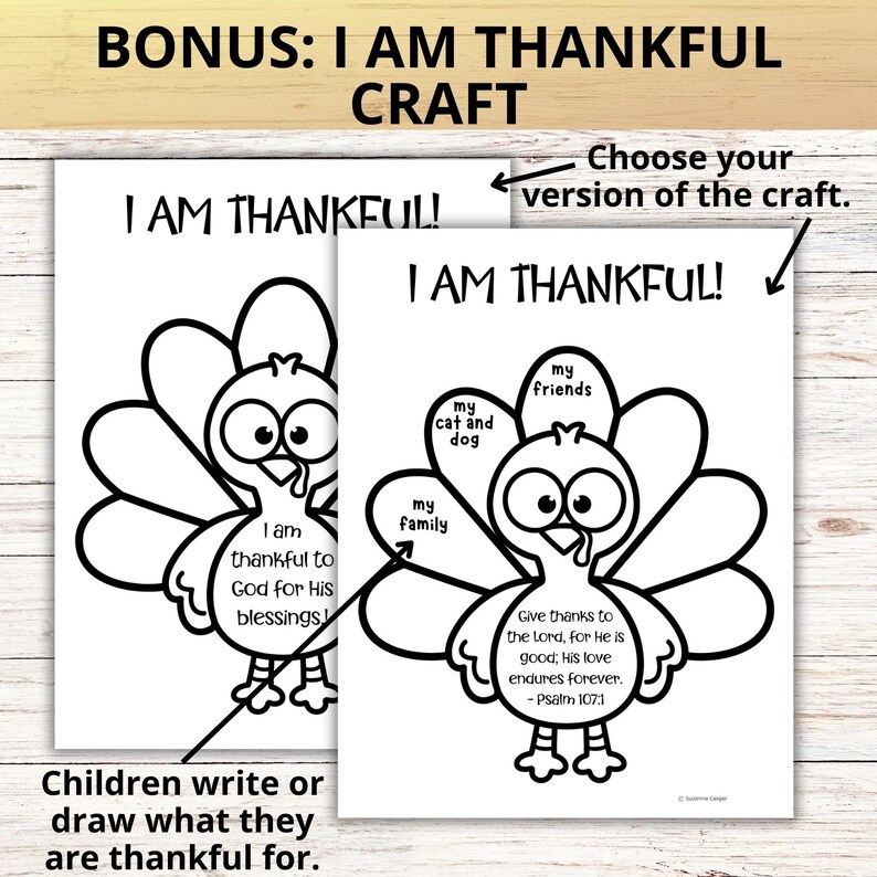 Give Thanks Thanksgiving Bible Lesson and Craft, Sunday School Bible ...