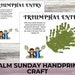 Triumphal Entry Palm Sunday Handprint Craft, Easter Sunday School ...