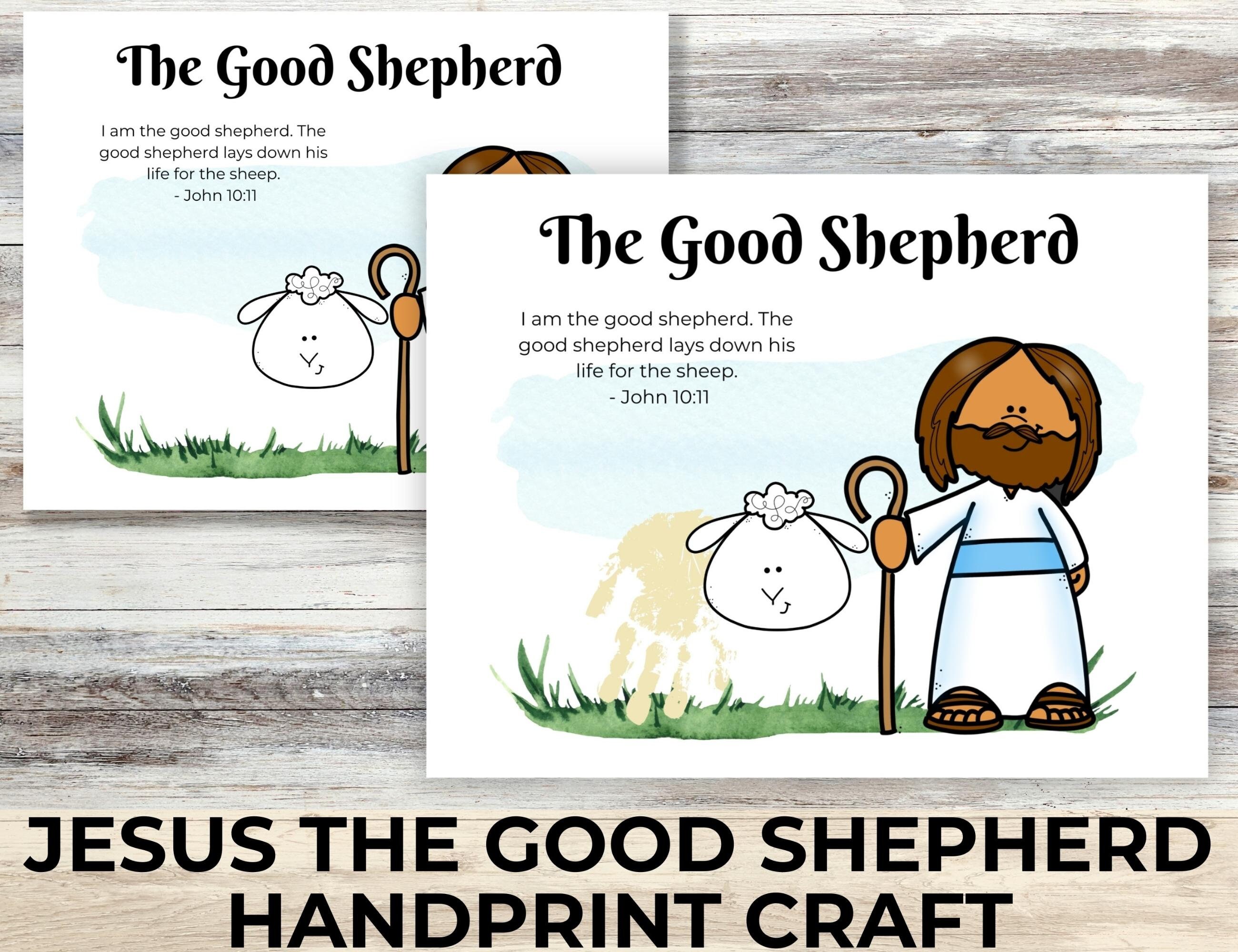 The Good Shepherd Bible Teaching Posters, John 10 Bible Wheel Craft ...