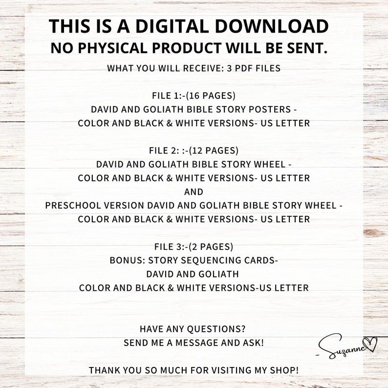 David and Goliath Bible Lesson Teaching Posters and Bible Wheel Craft ...