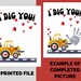 Valentine's Day Construction Handprint Craft, Bulldozer Handprint Art ...