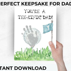 Fathers Day Handprint Art Printable, DIY Keepsake Dad Joke Craft ...