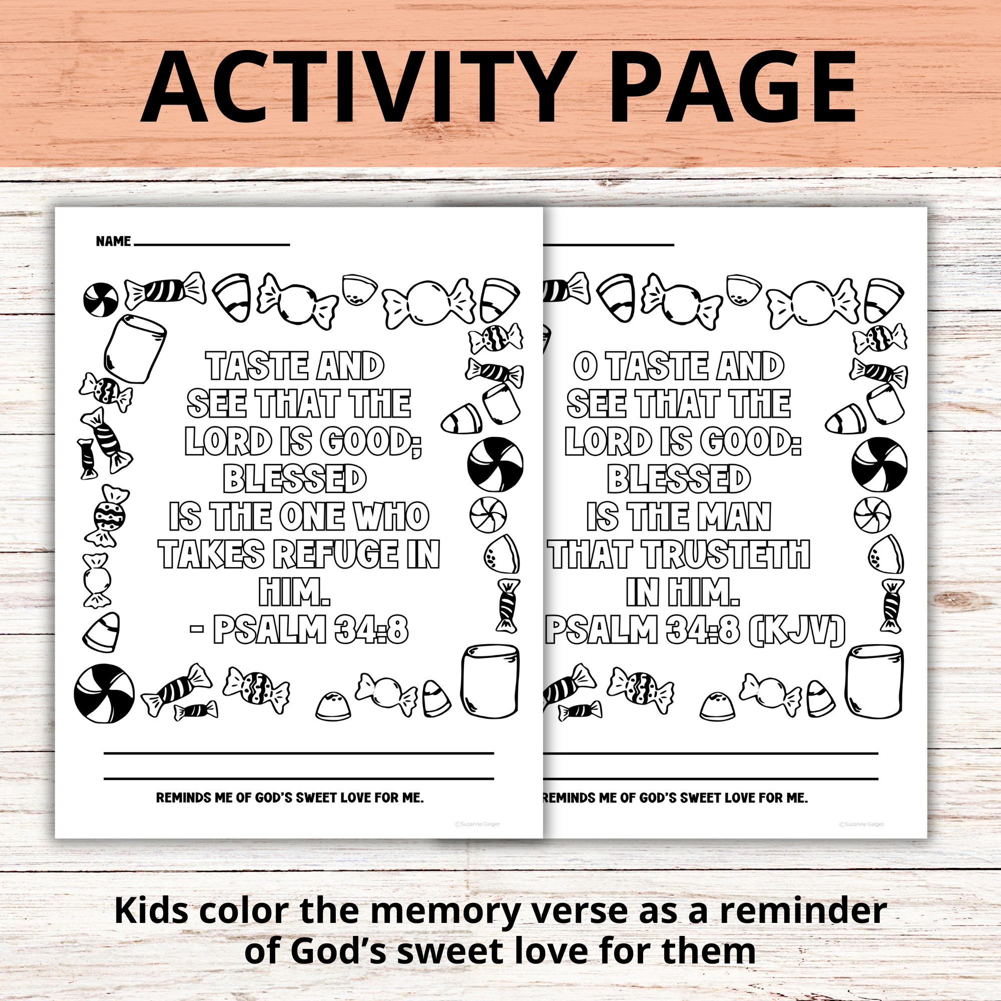 Christian Halloween Bible Lesson Activity, Sunday School Children's ...