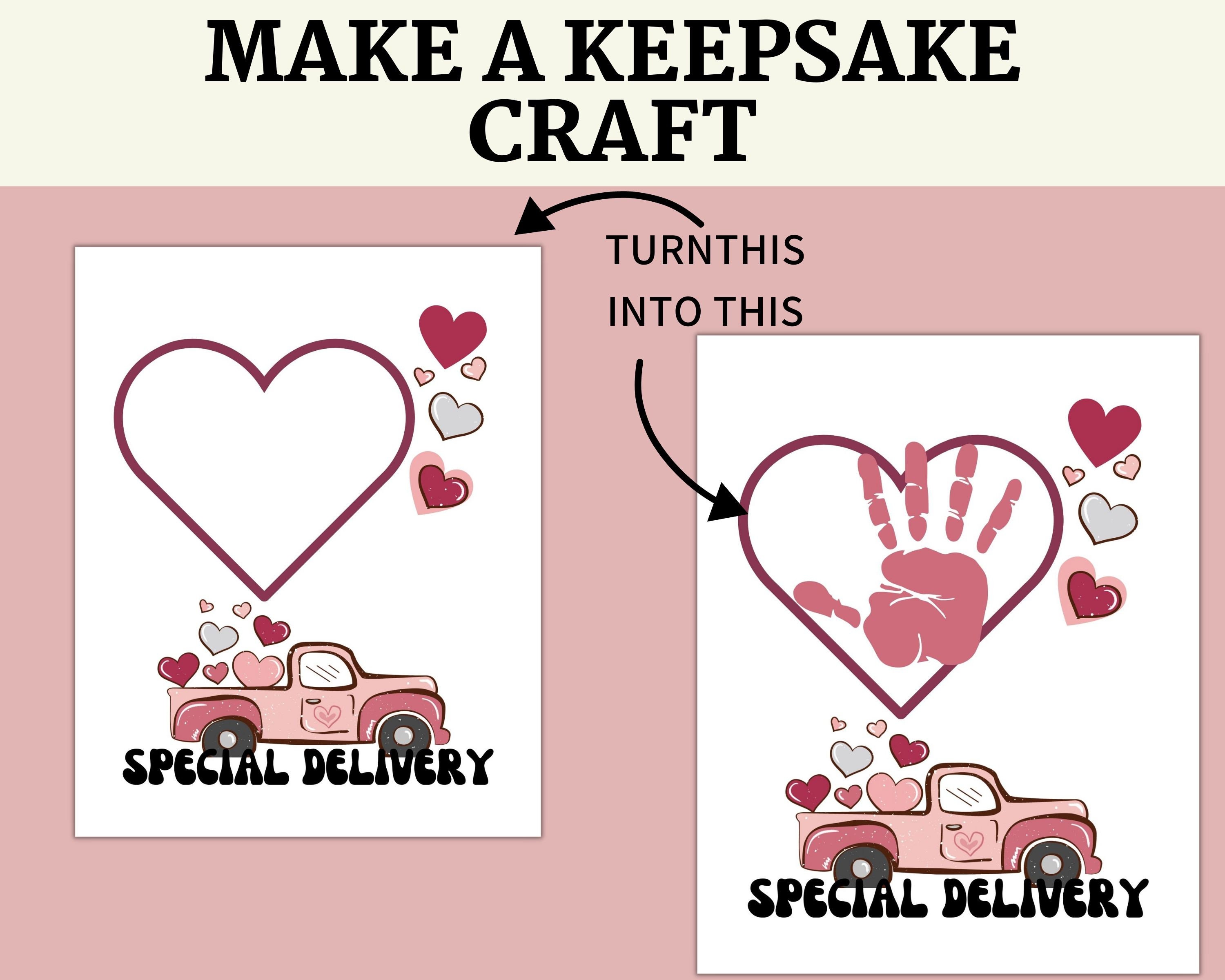 Valentine's Day Handprint Craft Bundle, Handprint Art Toddler and ...