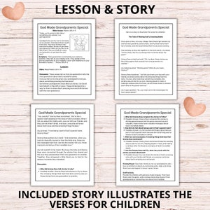 Grandparents Day Sunday School Bible Lesson, Bible Lesson and Printable ...