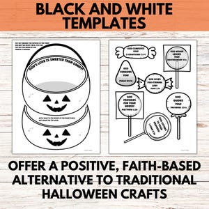 Christian Halloween Bible Craft Activity, Sunday School Children's ...