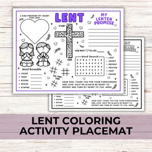 40 Days of Lent Calendar Activities Bundle for Kids, Lent Lesson for ...