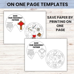 God Our Heavenly Father Bible Wheel Craft Lesson, Fathers Day Bible ...