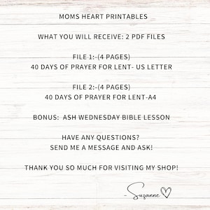 40 Days of Prayer Lenten Calendar, Lent Prayer Calendar for Kids, Ash ...