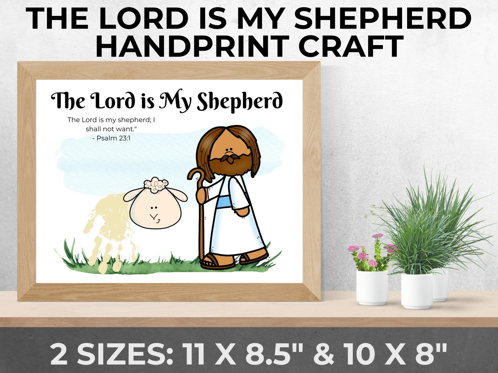 The Lord is My Shepherd Handprint Art, Sunday School Handprint Craft ...