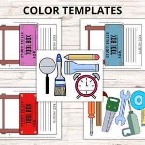 Study Skills Toolbox Craft, Teen Student Success Kit, Printable ...