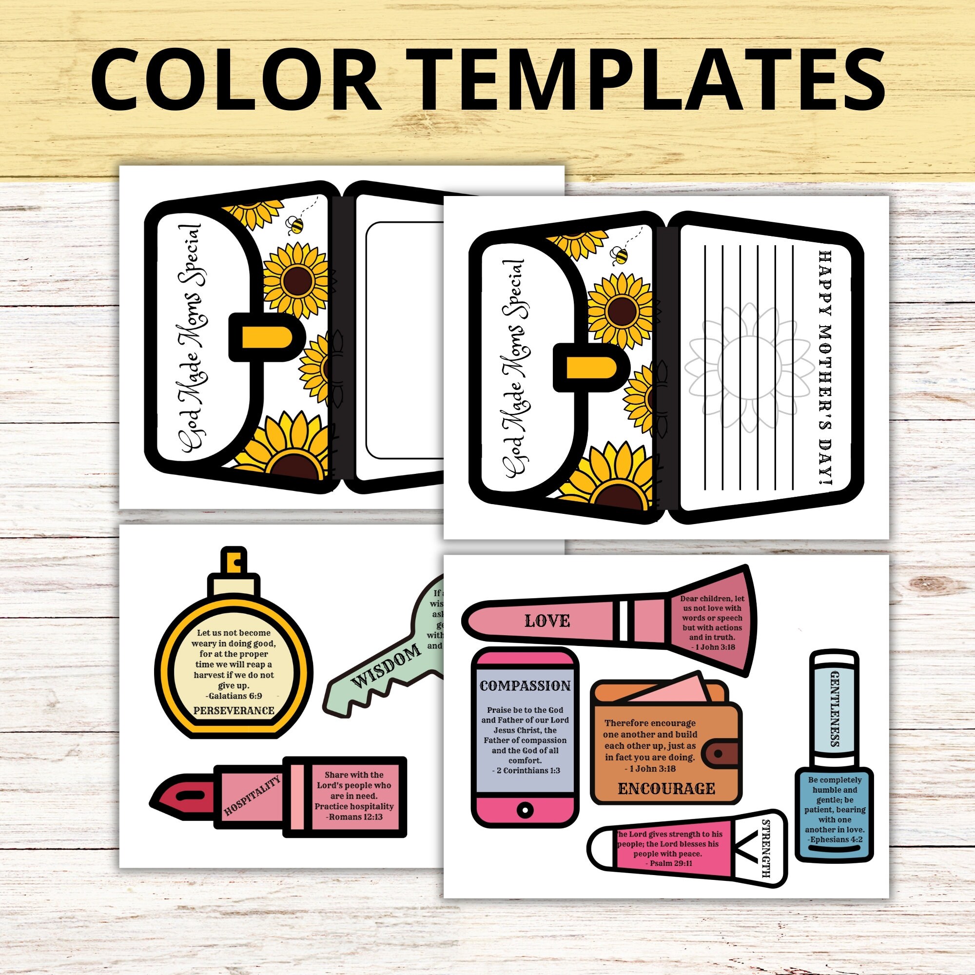 Mothers Day Bible Purse Craft for Sunday School, God Made Moms Special ...