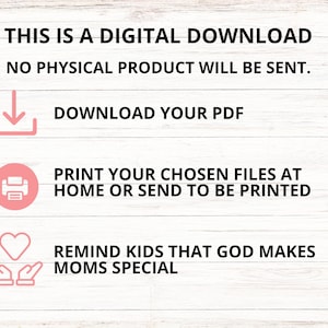 Mothers Day Bible Lesson Teaching Posters and Craft, Moms of the Bible ...