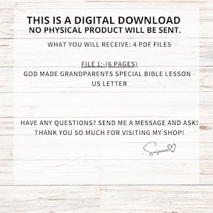 Grandparents Day Sunday School Bible Lesson, Bible Lesson and Printable ...