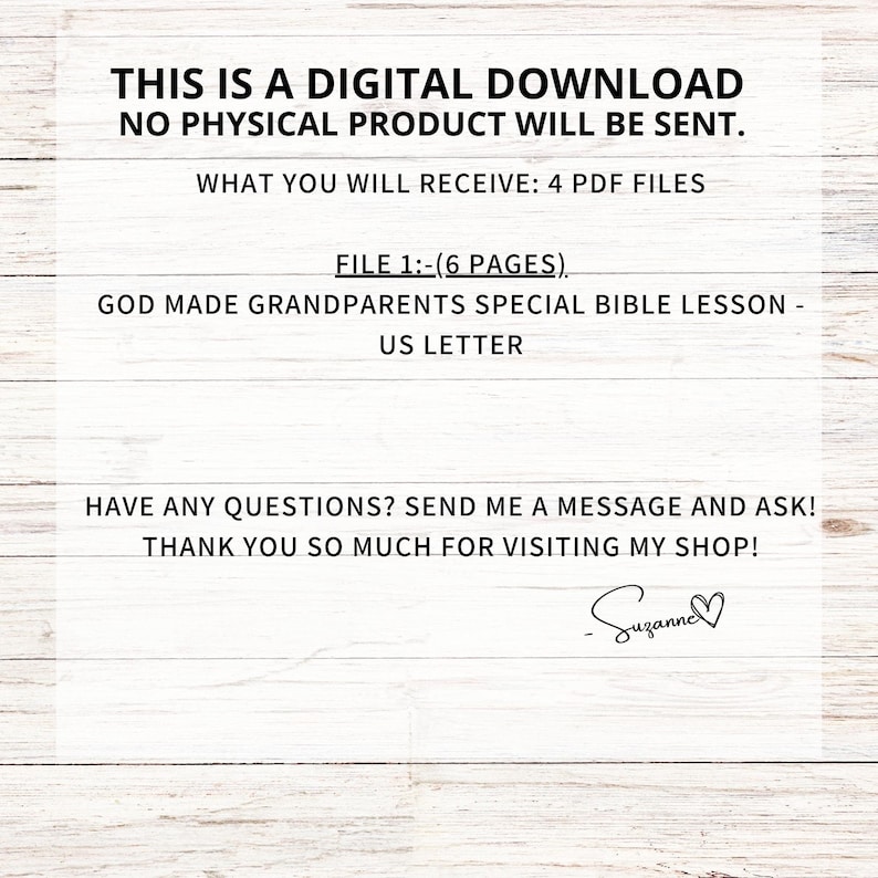 Grandparents Day Sunday School Bible Lesson, Bible Lesson and Printable ...