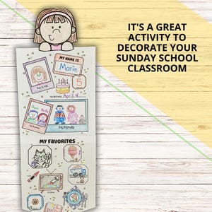 All About Me Bible Craft Activity Banner, Psalm 139:14 Craft Facts ...