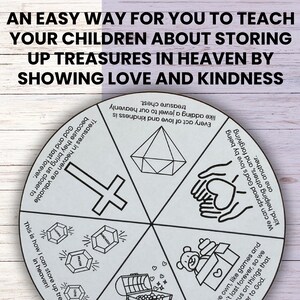 Store up Treasures in Heaven Bible Wheel Craft Sunday School Lesson for Kids, St. Patrick's Day ...
