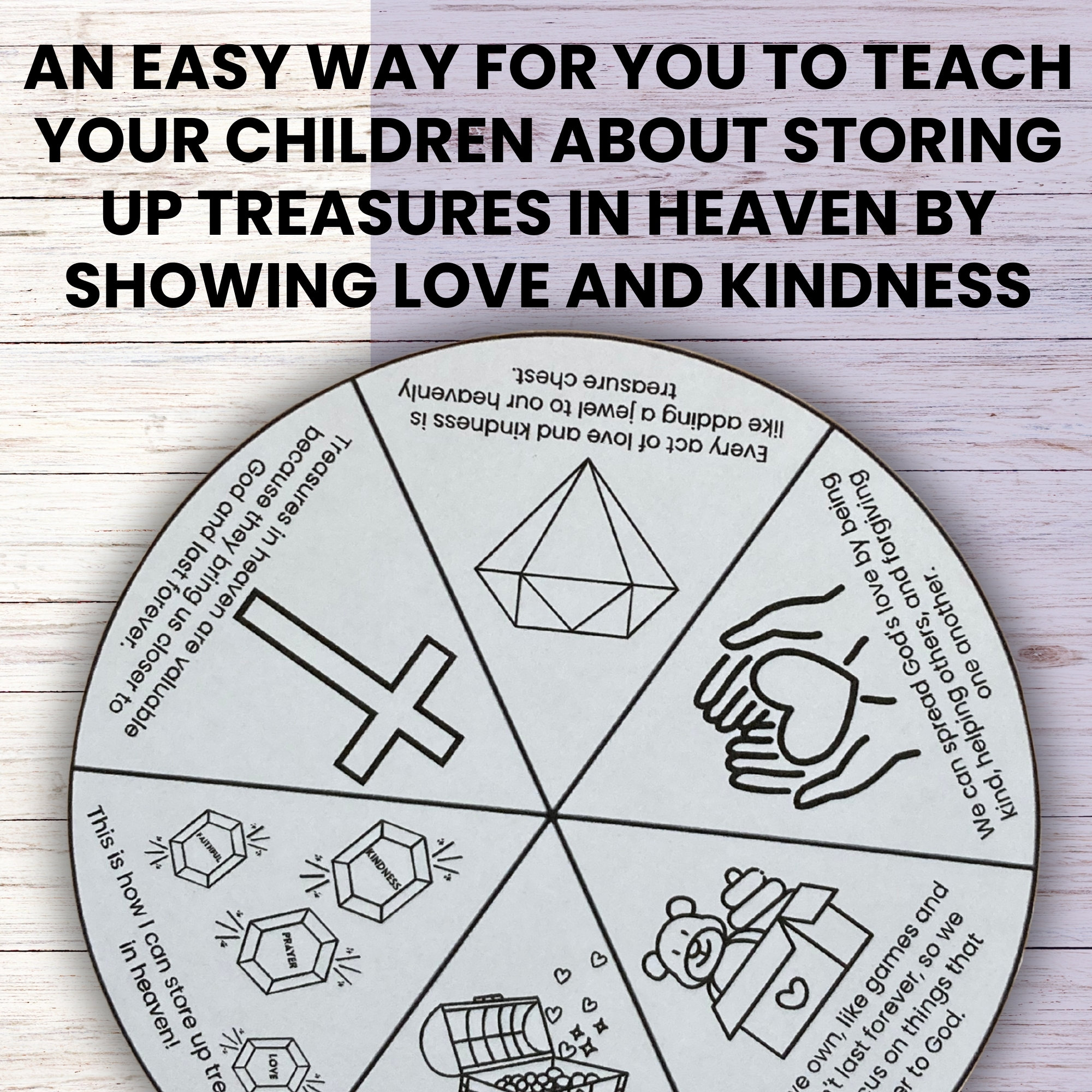 Store up Treasures in Heaven Bible Wheel Craft Sunday School Lesson for ...