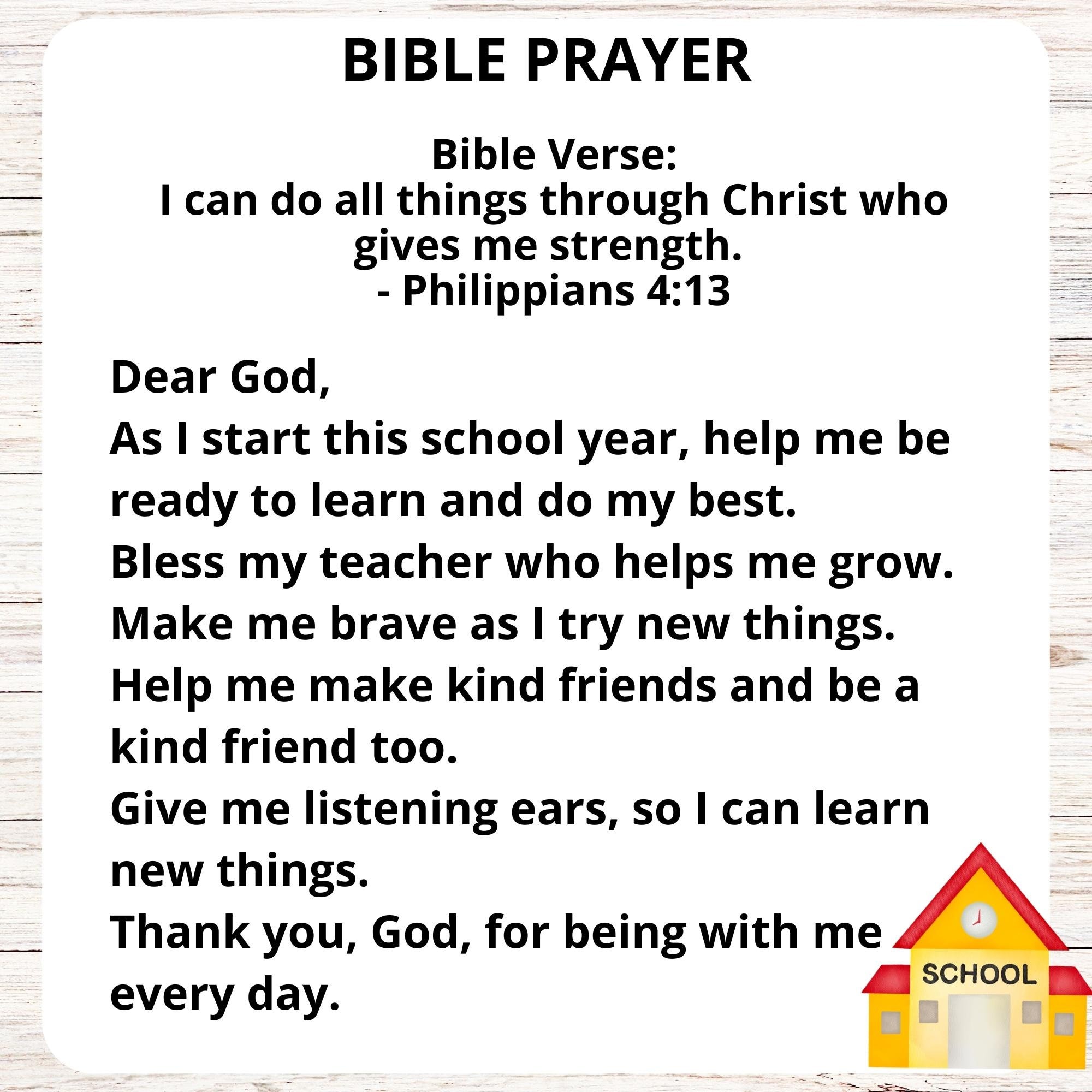 Back to School Prayer Kids Wheel Craft Printable, Sunday School Prayer ...