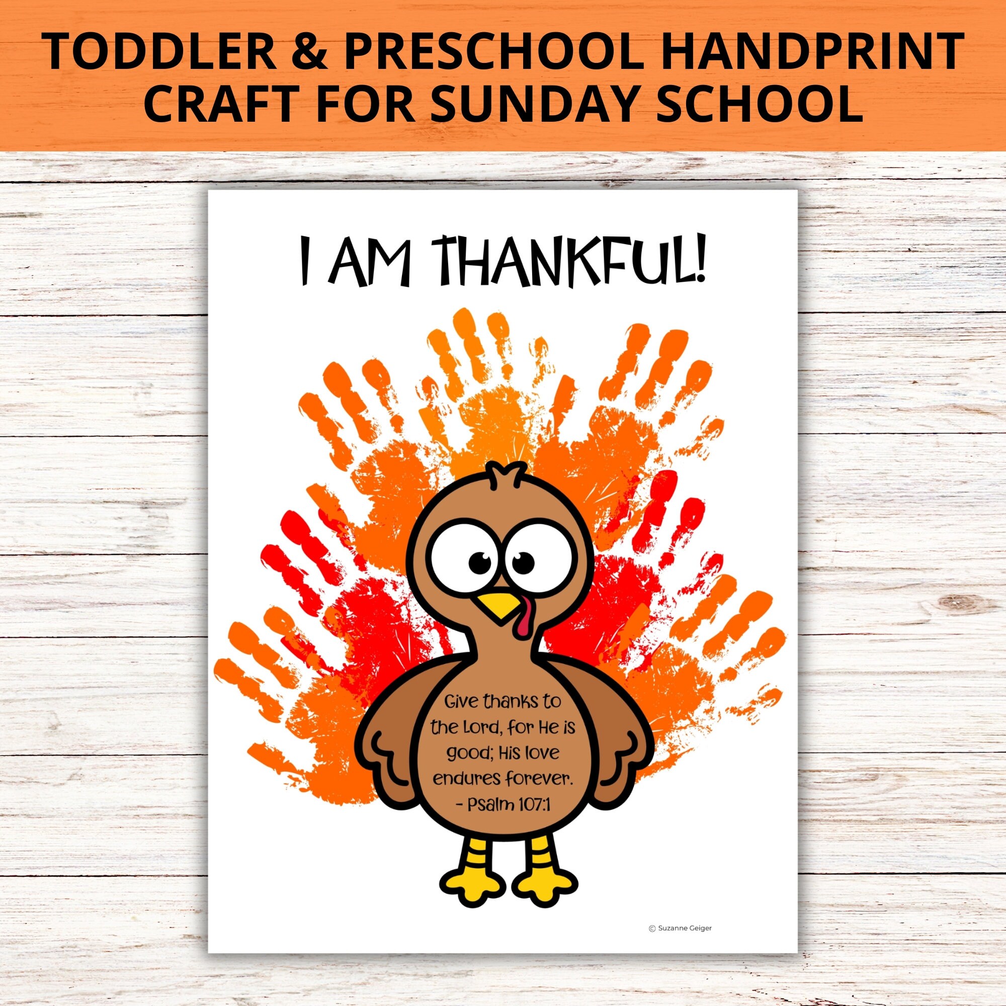 Thankful Turkey Handprint Craft, Thanksgiving Handprint Art Activity ...