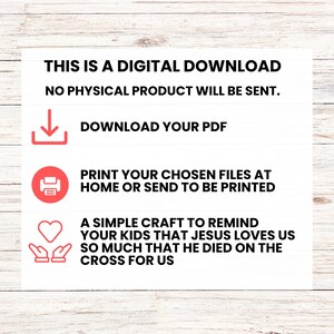 Jesus Died for Me Easter Cross Bible Lesson Craft, Christian Easter ...