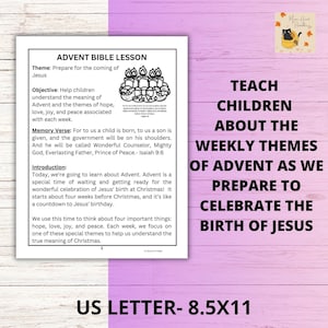 Advent Wreath Bible Lesson and Advent Coloring Bible Wheel Christmas ...