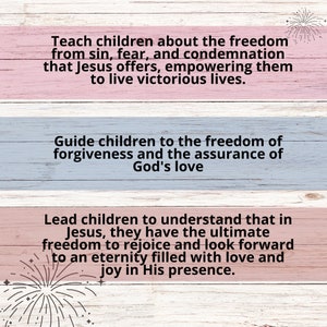 July 4th Sunday School Bible Lesson and Craft Printable, Independence ...