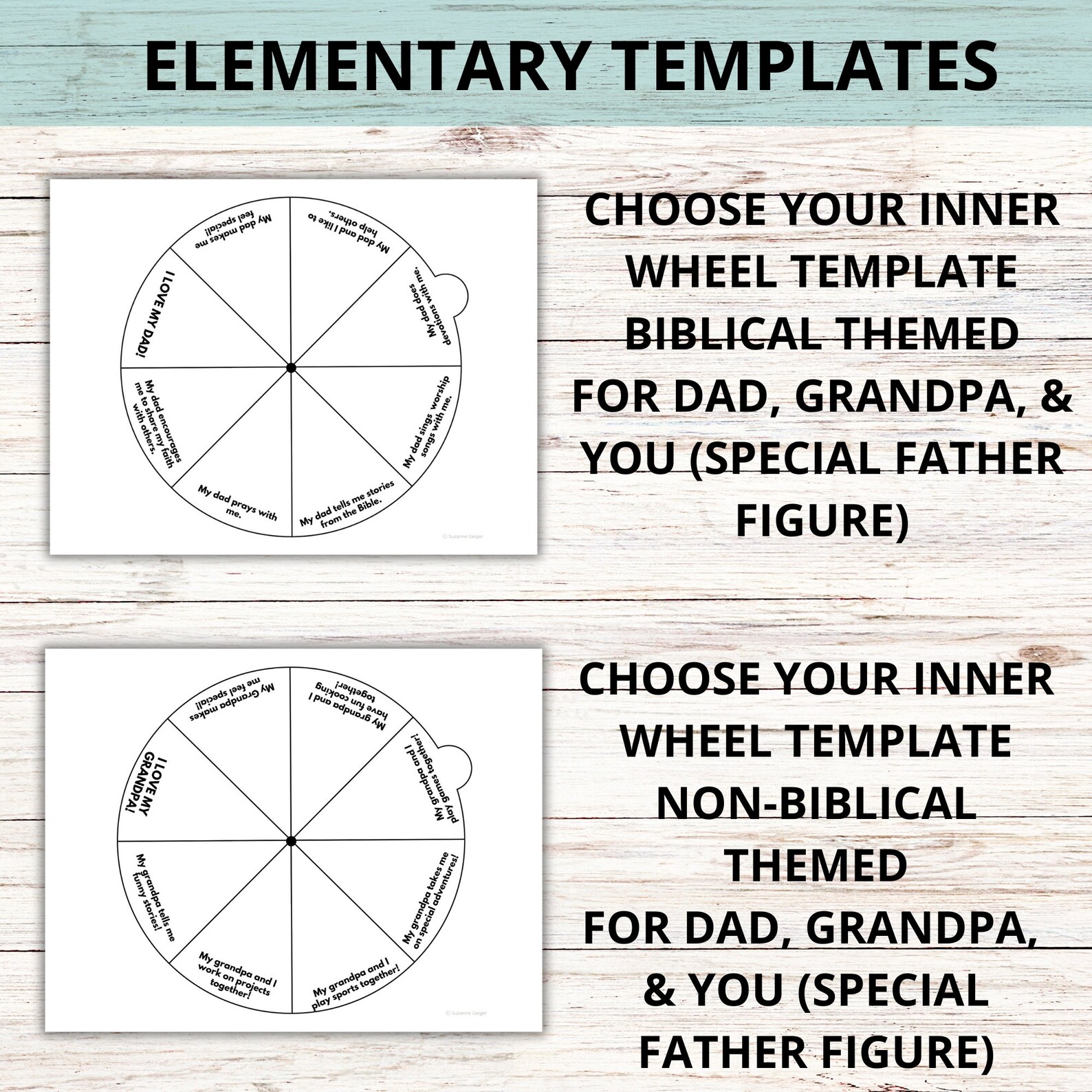 Fathers Day Church Craft for Dad: God Made Dads Special Bible Wheel ...