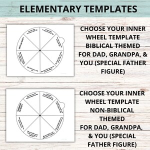 Fathers Day Church Craft for Dad: God Made Dads Special Bible Wheel ...