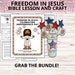 July 4th Sunday School Bible Lesson Printable, Freedom in Jesus Lesson ...