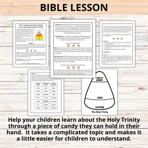 Holy Trinity Bible Coloring Wheel and Lesson for Kids, Candy Corn ...