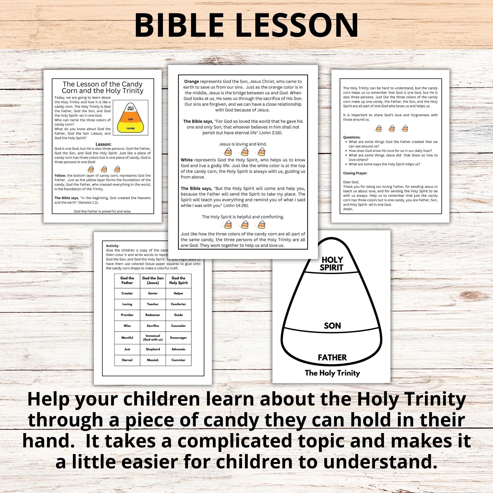 Holy Trinity Bible Coloring Wheel and Lesson for Kids Candy - Etsy